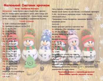 Новогодние игрушки крючком, больше 100 схем, описаний и идей для вязания