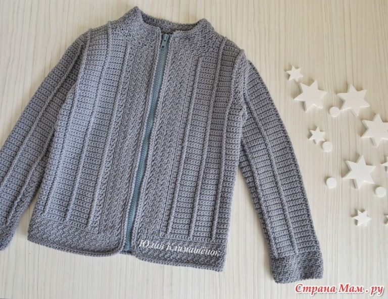 40 кардиганов крючком для мальчика и для девочки, схемы и описания