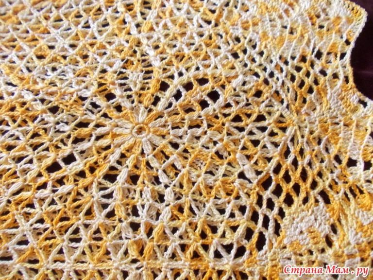 Летнее платье крючком из мотивов